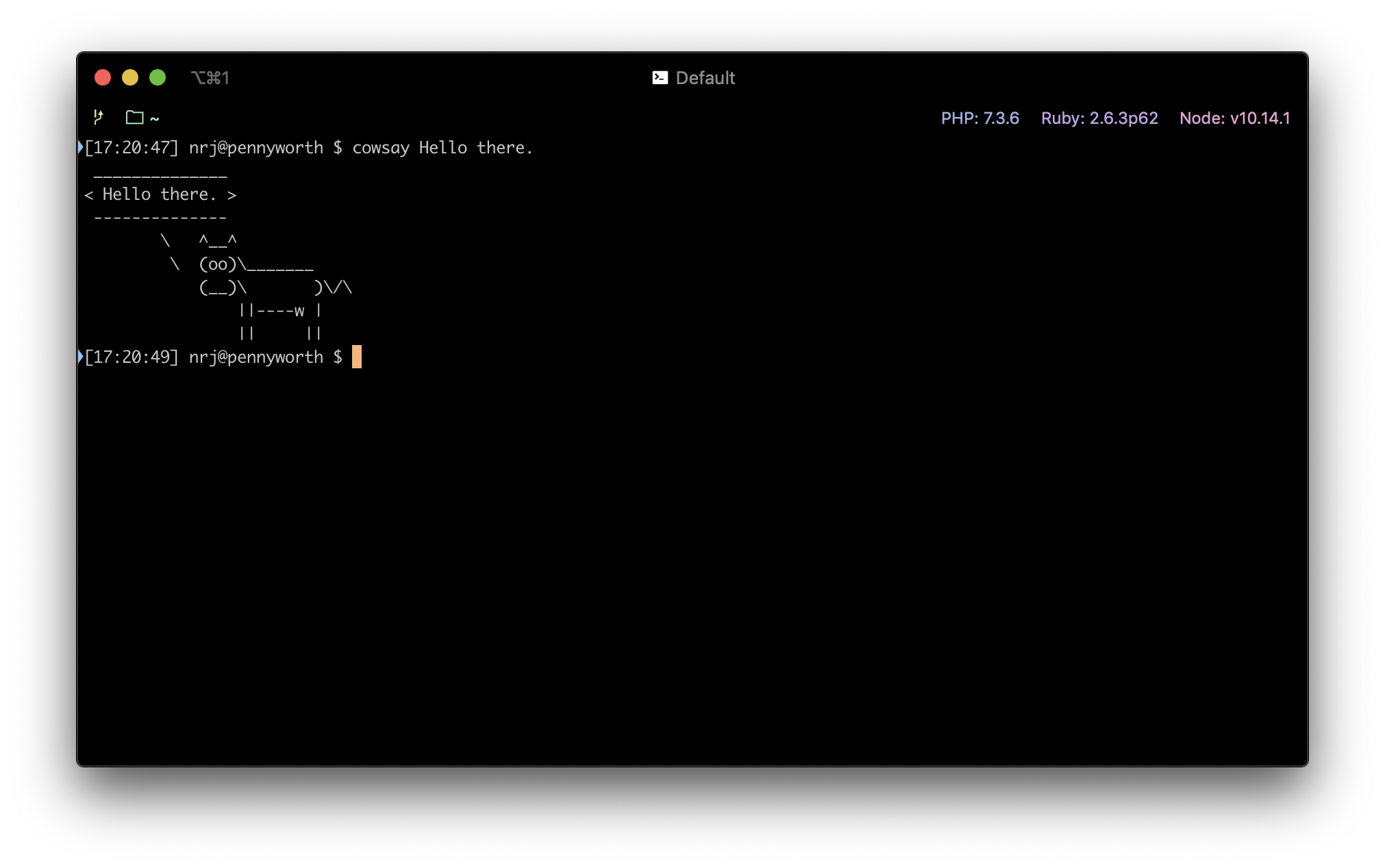ITerm2 Showing The PHP Ruby Or Node Version In Your Status Bar Nick 
